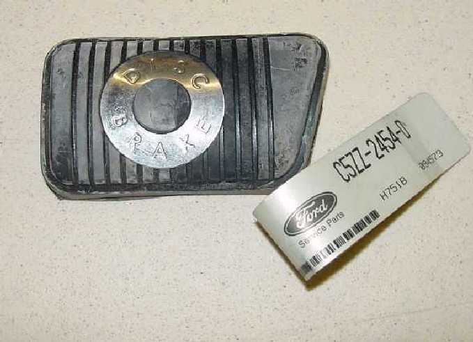 Marti Auto Works - C5ZZ-2454-D - Pad, Brake Pedal, Disc Brakes