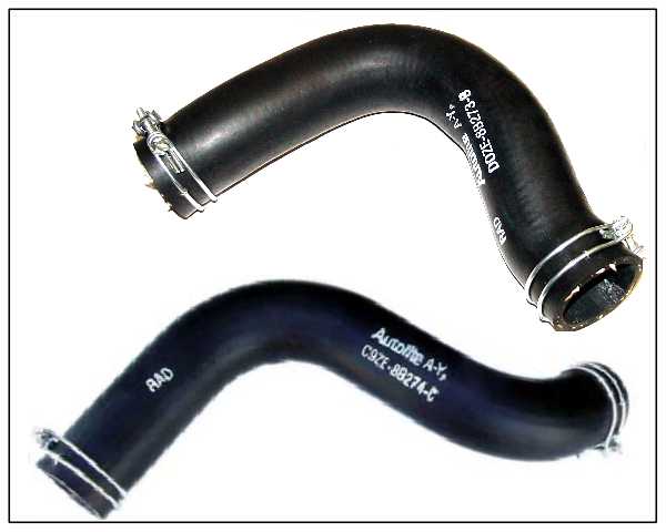 Marti Auto Works - HP-10 - RADIATOR HOSE SET-UPPER AND LOWER w/ CLAMPS